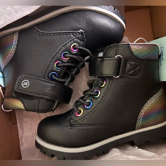 Stride Rite | Shoes | 6m Stride Rite Black And Rainbow Jill Boots Nwt ...